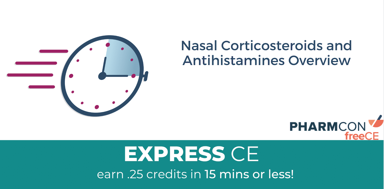 Nasal Corticosteroids and Antihistamines Overview | Pharmacist freeCE